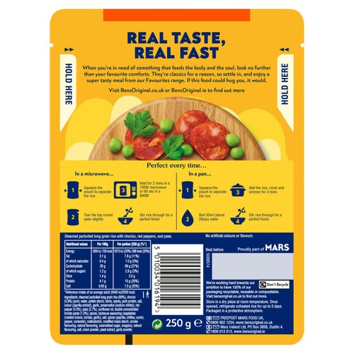 Ben's Original Favourites Chorizo & Vegetables Paella - Morrisons ...
