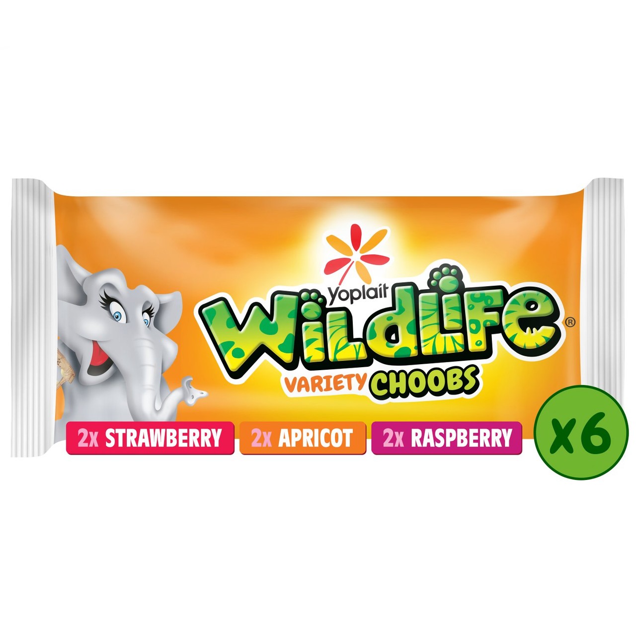 Wildlife Choobs Kids Strawberry, Raspberry & Apricot Yoghurt Tubes ...