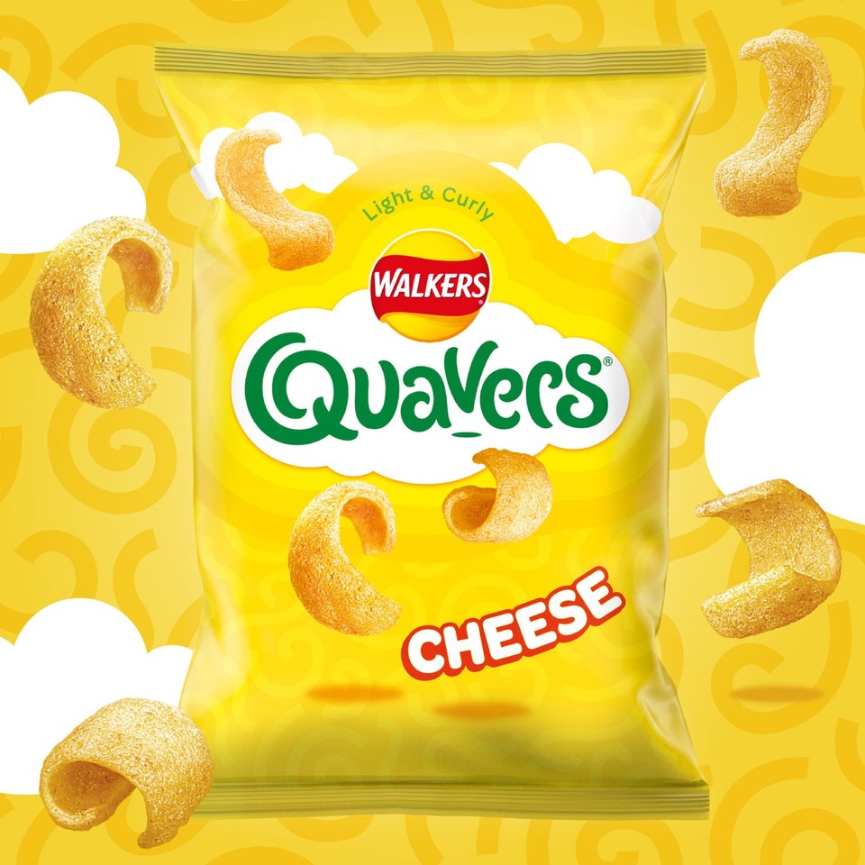Walkers Quavers Cheese Multipack Snacks Crisps - Morrisons Online ...