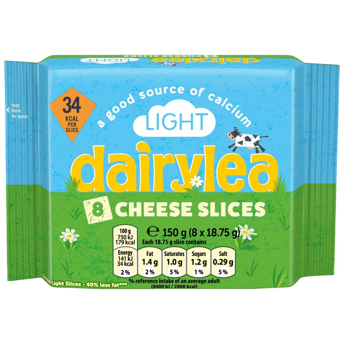 Dairylea Slices Light 8 pack - Morrisons Online Groceries & Offers
