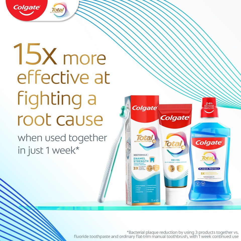 Colgate Total Active Prevention + Enamel Strength Toothpaste 125ml ...