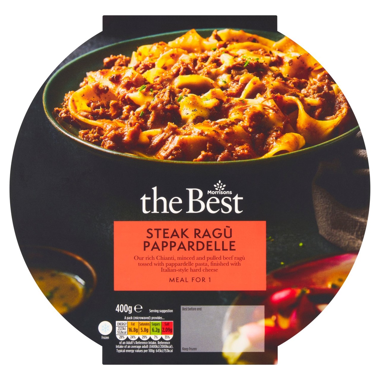 Morrisons The Best Steak Ragu Pappardelle 400g - Morrisons Online ...