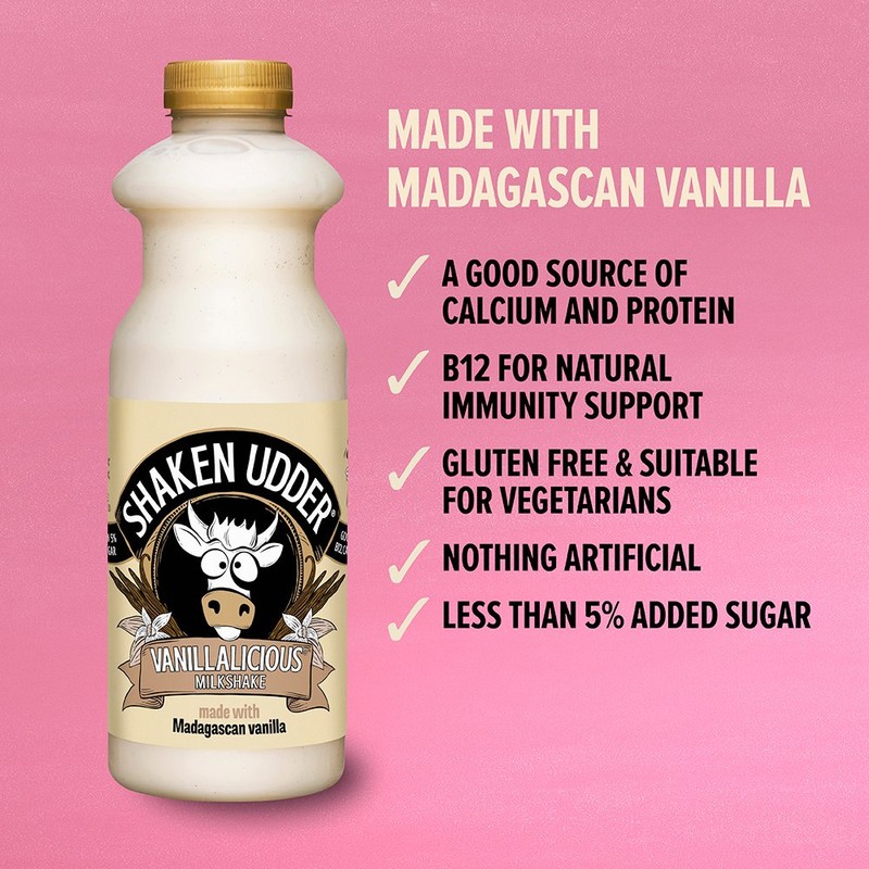 Shaken Udder Vanillalicious Milkshake 750ml - Morrisons Online ...