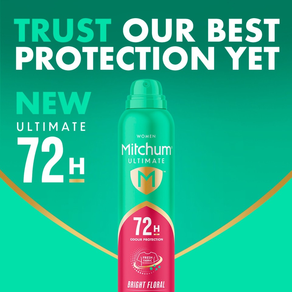 Mitchum Ultimate 72h Bright Floral Anti Perspirant & Deodorant ...