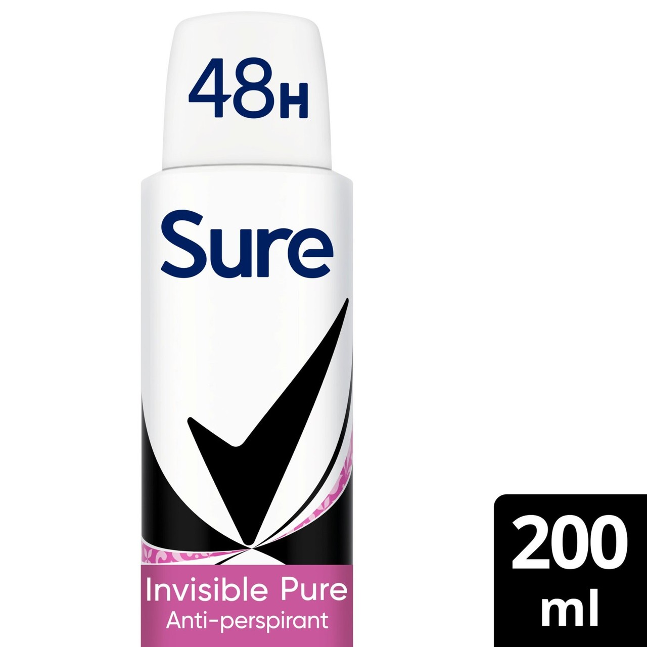 Sure Women Antiperspirant Deodorant Invisible Pure Aerosol 200ml ...