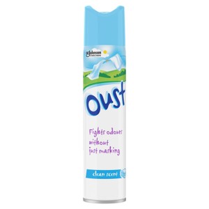 Oust Odour Eliminator Aerosol Clean Scent Air Freshner - Morrisons ...