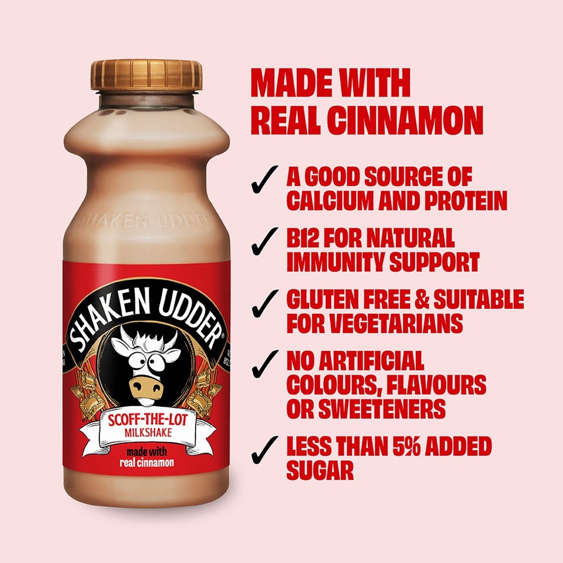 Shaken Udder Scoff-the-Lot Milkshake 330ml - Morrisons Online Groceries ...