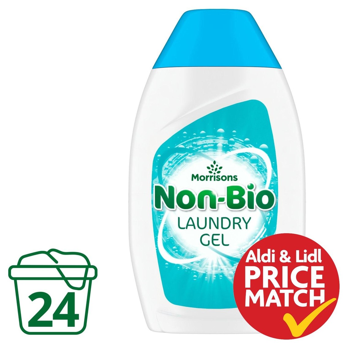Morrisons Non Bio Laundry Gel 24 Washes - Morrisons Online Groceries ...
