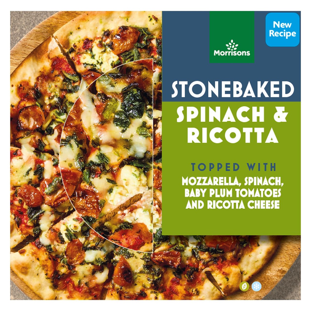 Morrisons Stonebaked Spinach & Ricotta Pizza 370g - Morrisons Online ...