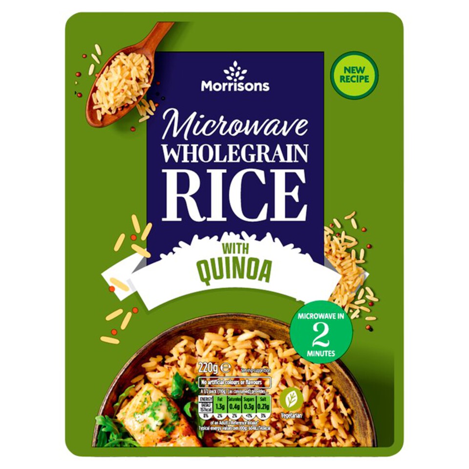 Morrisons Microwave Whole Grain Rice & Quinoa - Morrisons Online ...