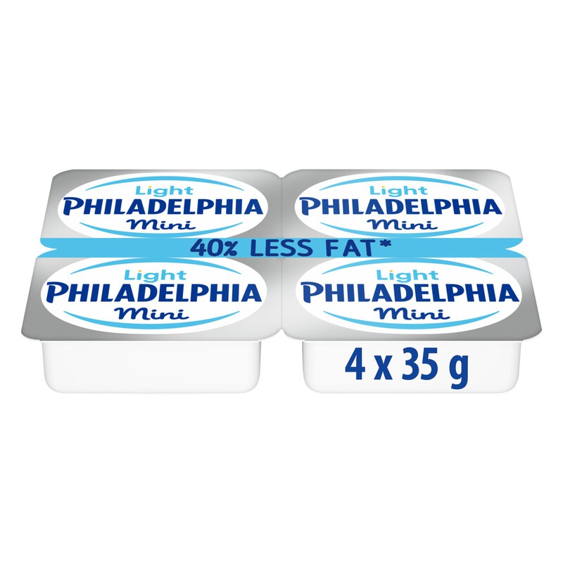 Philadelphia Light Soft Cream Cheese Snacks Mini Tub - Morrisons Online ...