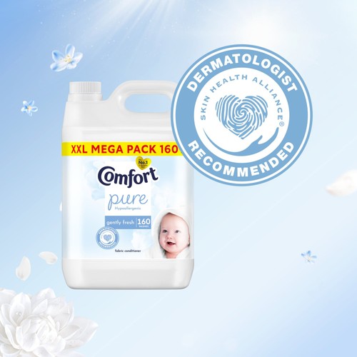 Comfort Sensitive Skin Pure Fabric Conditioner 160 Washes - Morrisons ...