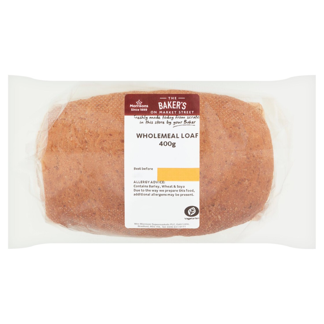 Market Street Wholemeal Bread - Morrisons Online Groceries & Offers