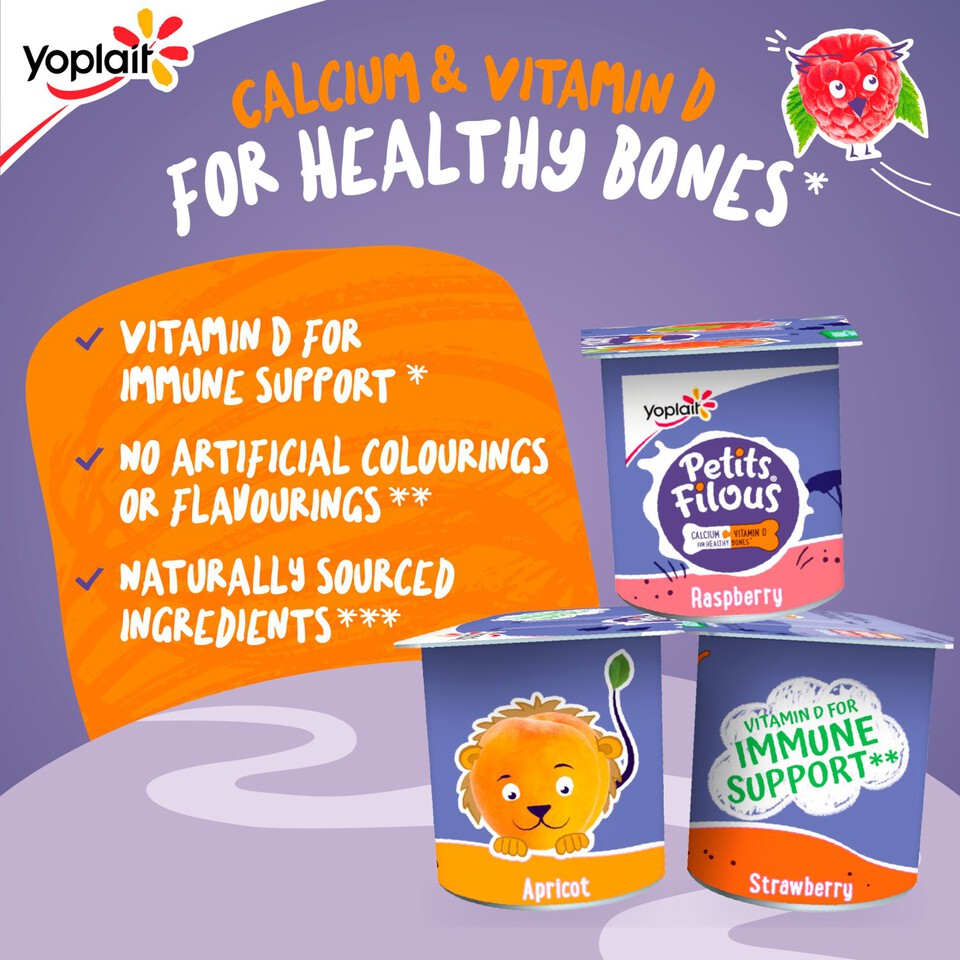 Petits Filous Kids Strawberry & Raspberry Yoghurt - Morrisons Online ...