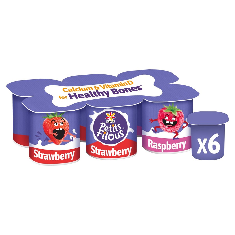Petits Filous Kids Strawberry & Raspberry Yoghurt - Morrisons Online ...