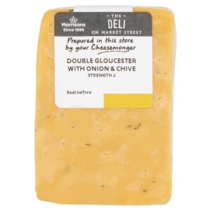 Market Street Deli Double Gloucester With Onion & Chive - Morrisons ...