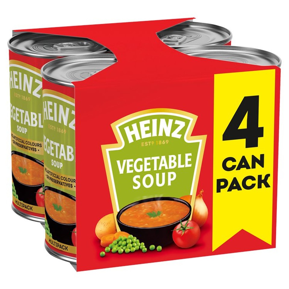 Heinz Classic Vegetable Soup 4 Pack - Morrisons Online Groceries & Offers