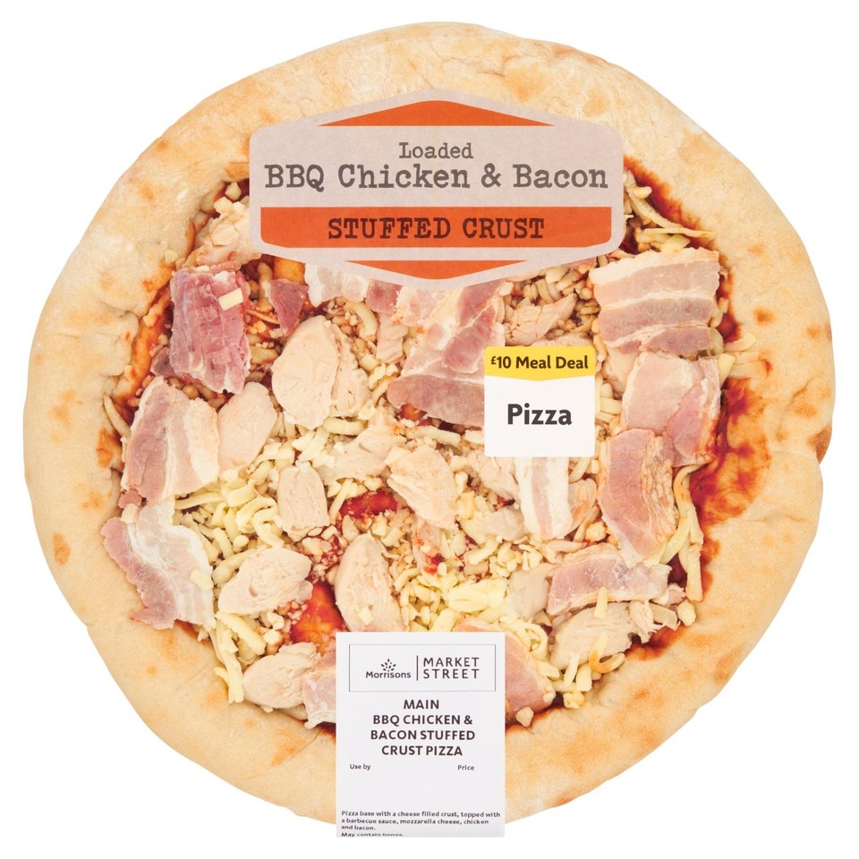 Morrisons Loaded BBQ Chicken & Bacon Stuffed Crust Pizza - Morrisons ...