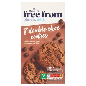 Morrisons 8 Free From Double Chocolate Cookies - Morrisons Online ...