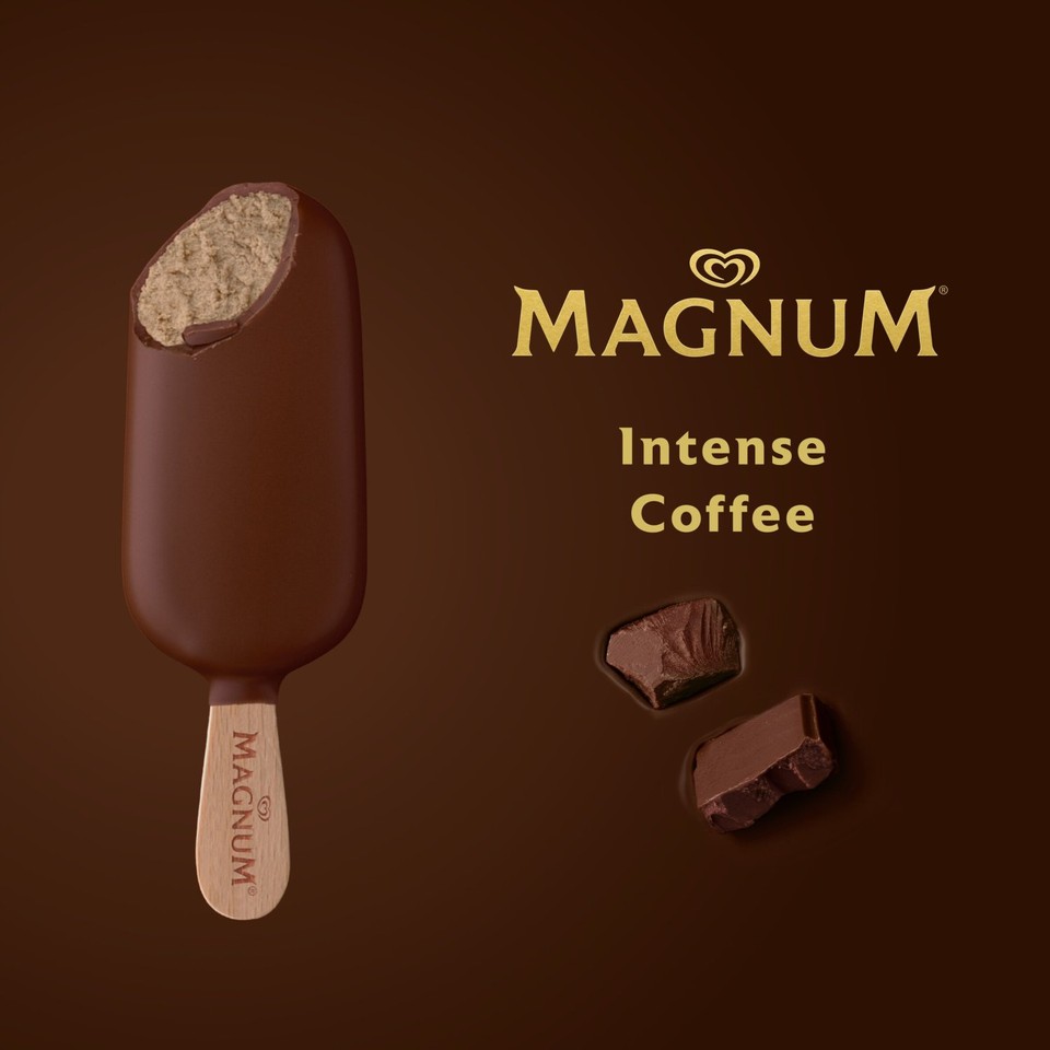 Magnum Mini Collection Intense Coffee Ice Cream Sticks 6 x 55ml ...