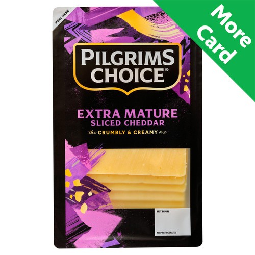 Pilgrims Choice Sliced Extra Mature Cheddar - Morrisons Online ...