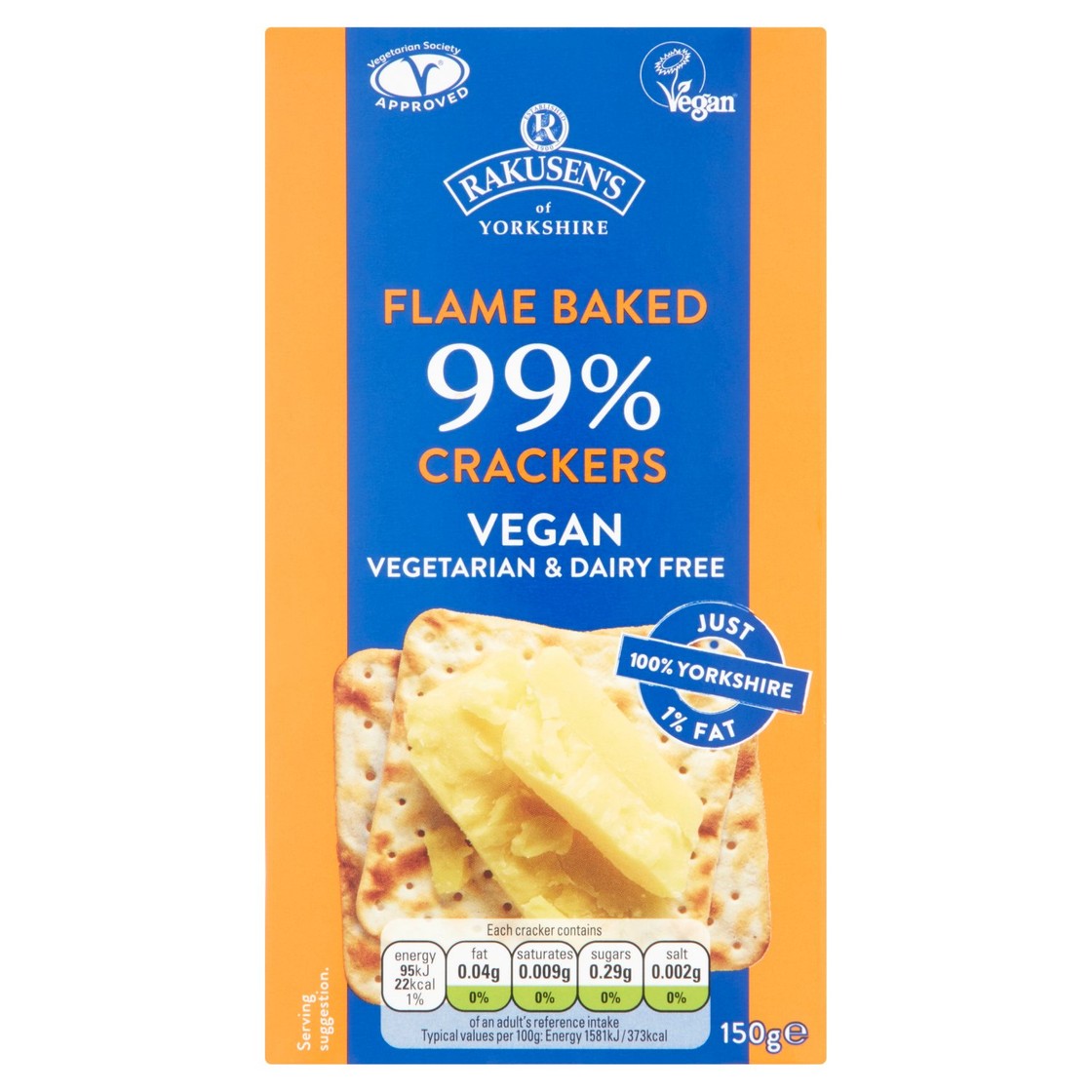 Rakusen's 99% Fat Free Plain Crackers - Morrisons Online Groceries & Offers