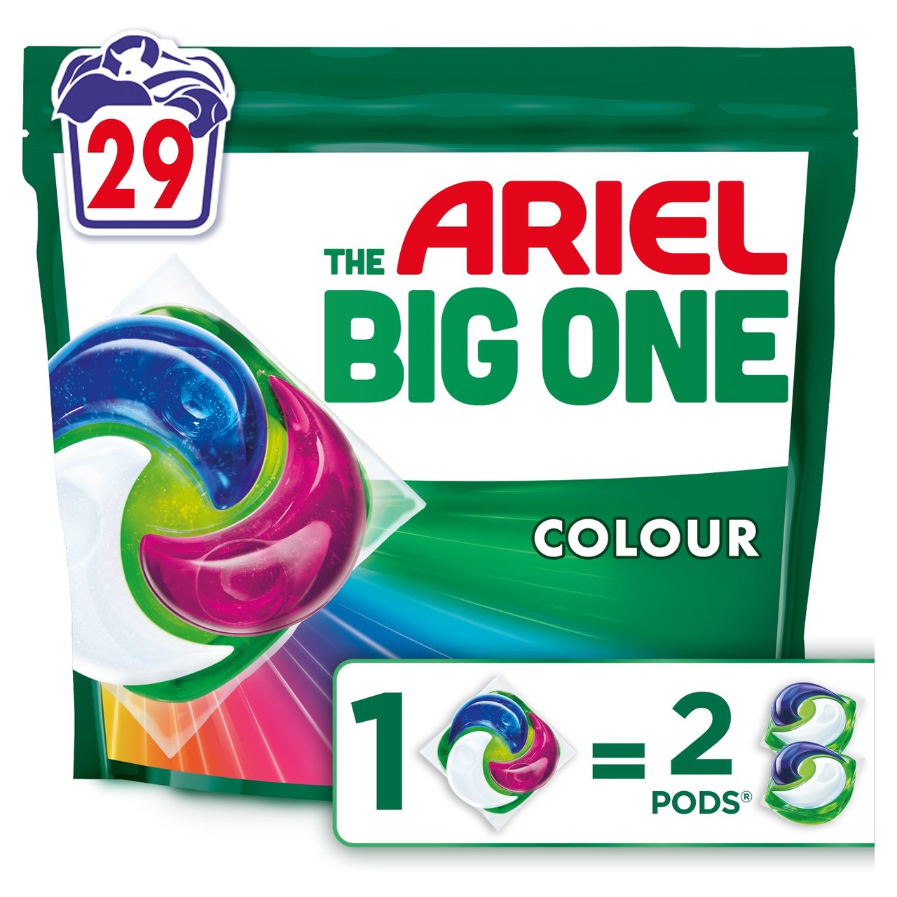 Ariel Colour The Big One Laundry Capsules 29 Washes - Morrisons Online ...