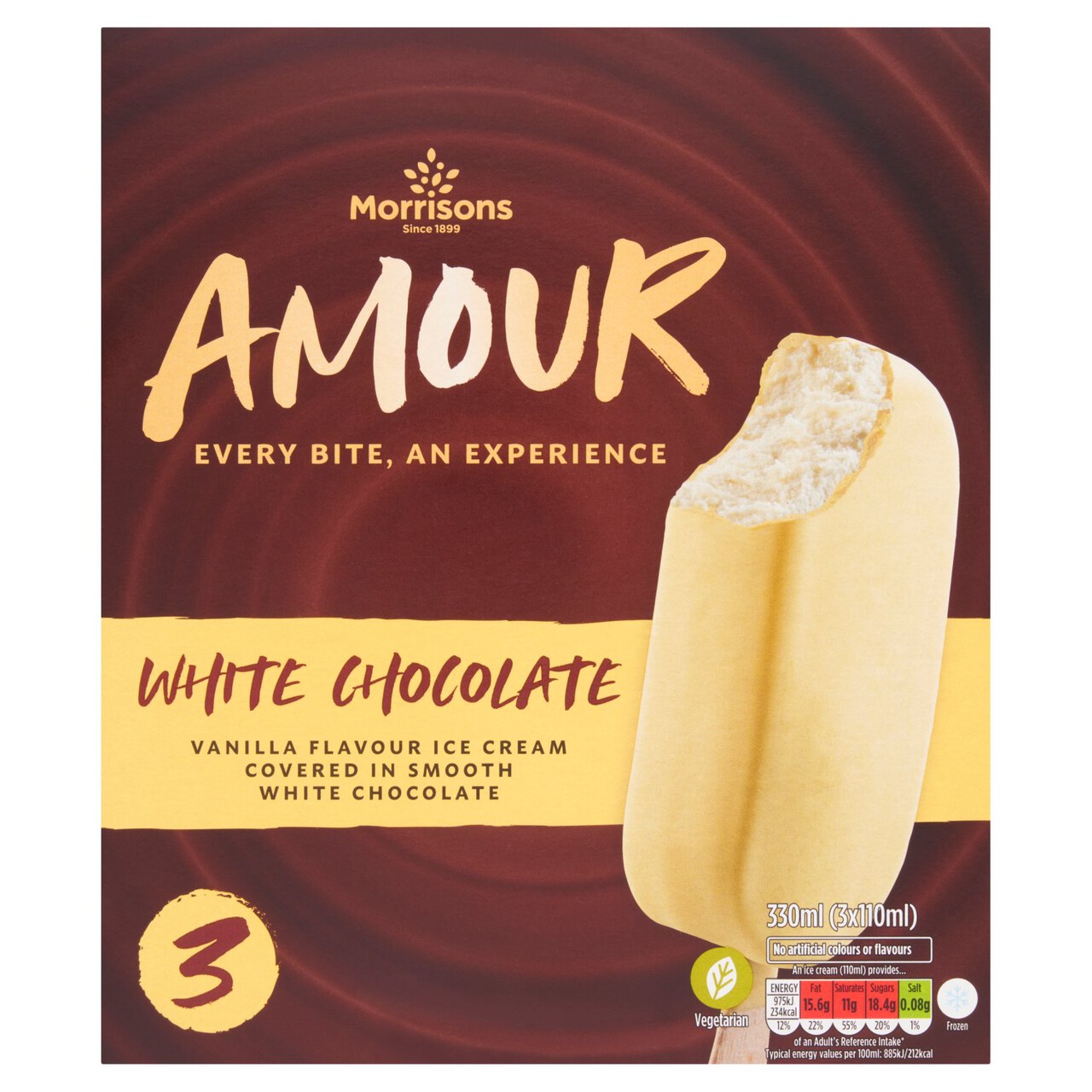 Morrisons White Chocolate Amour Sticks - Morrisons Online Groceries ...