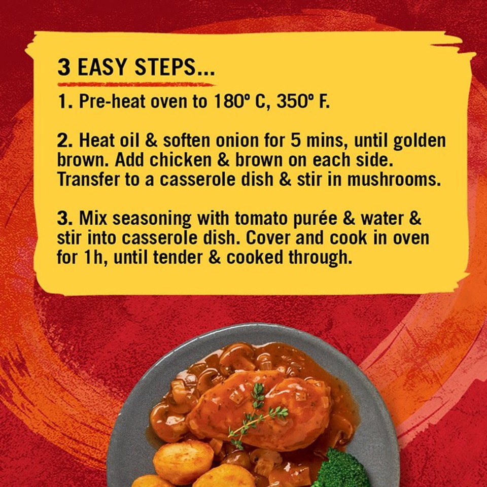 Schwartz Chicken Chasseur Recipe Mix - Morrisons Online Groceries & Offers