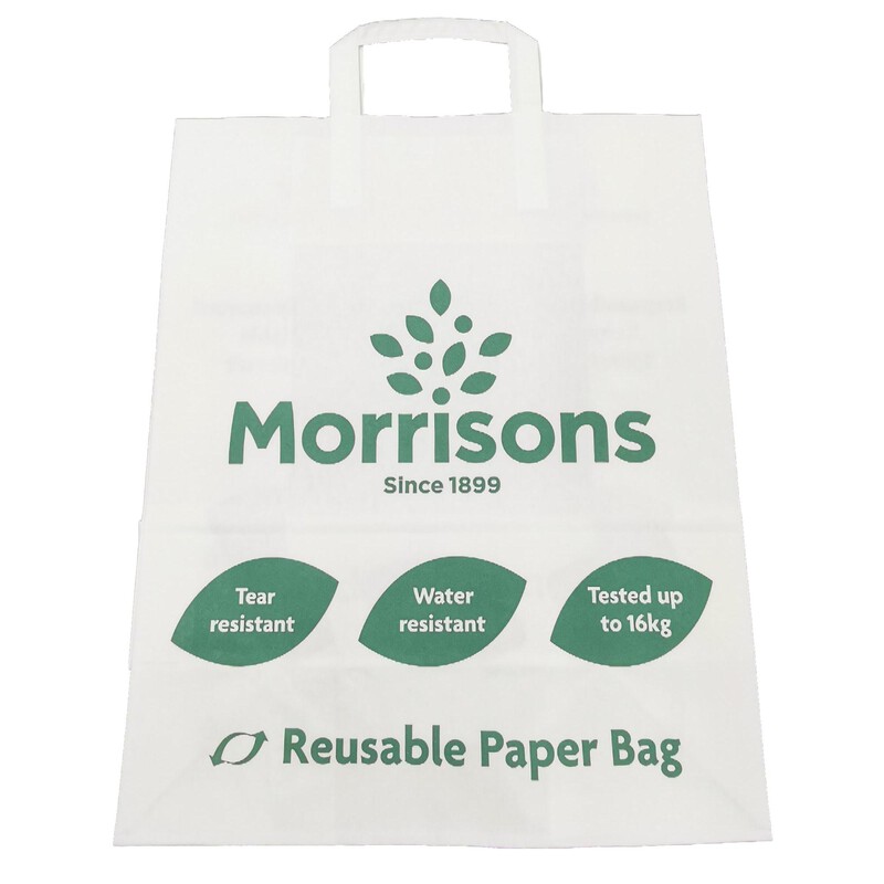 Morrisons Reusable Paper Carrier Bag - Morrisons Online Groceries & Offers