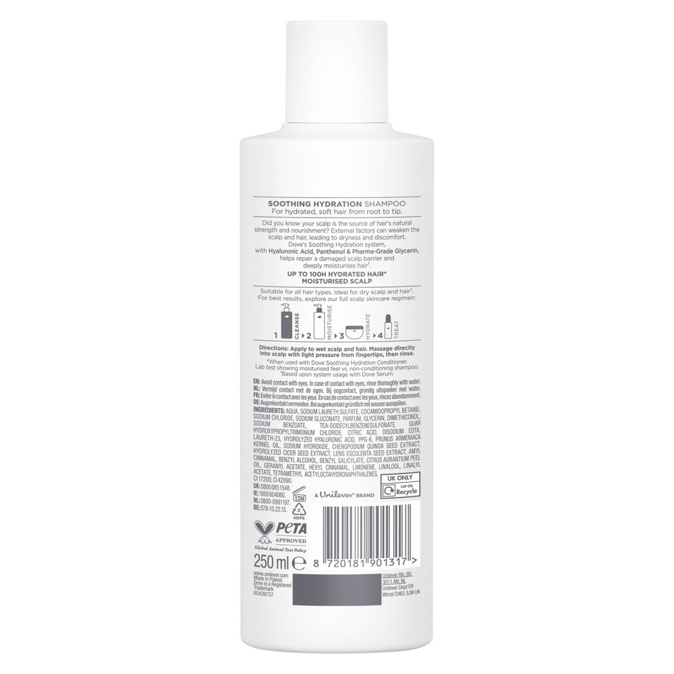 Dove Shampoo Soothinghydration - Morrisons Online Groceries & Offers