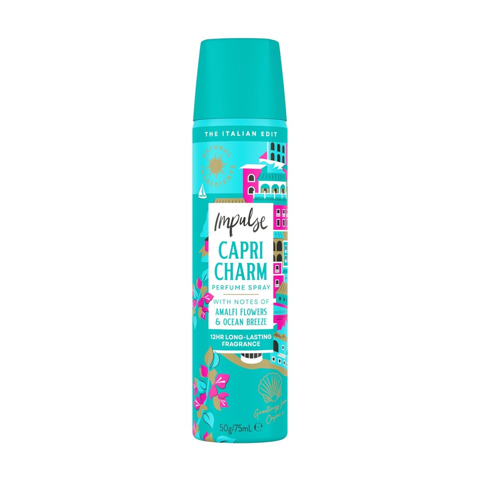 Impulse Capri Charm Body Spray - Morrisons Online Groceries & Offers