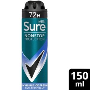 Sure For Men Invisible Ice Anti Perspirant 150ml - Morrisons Online ...