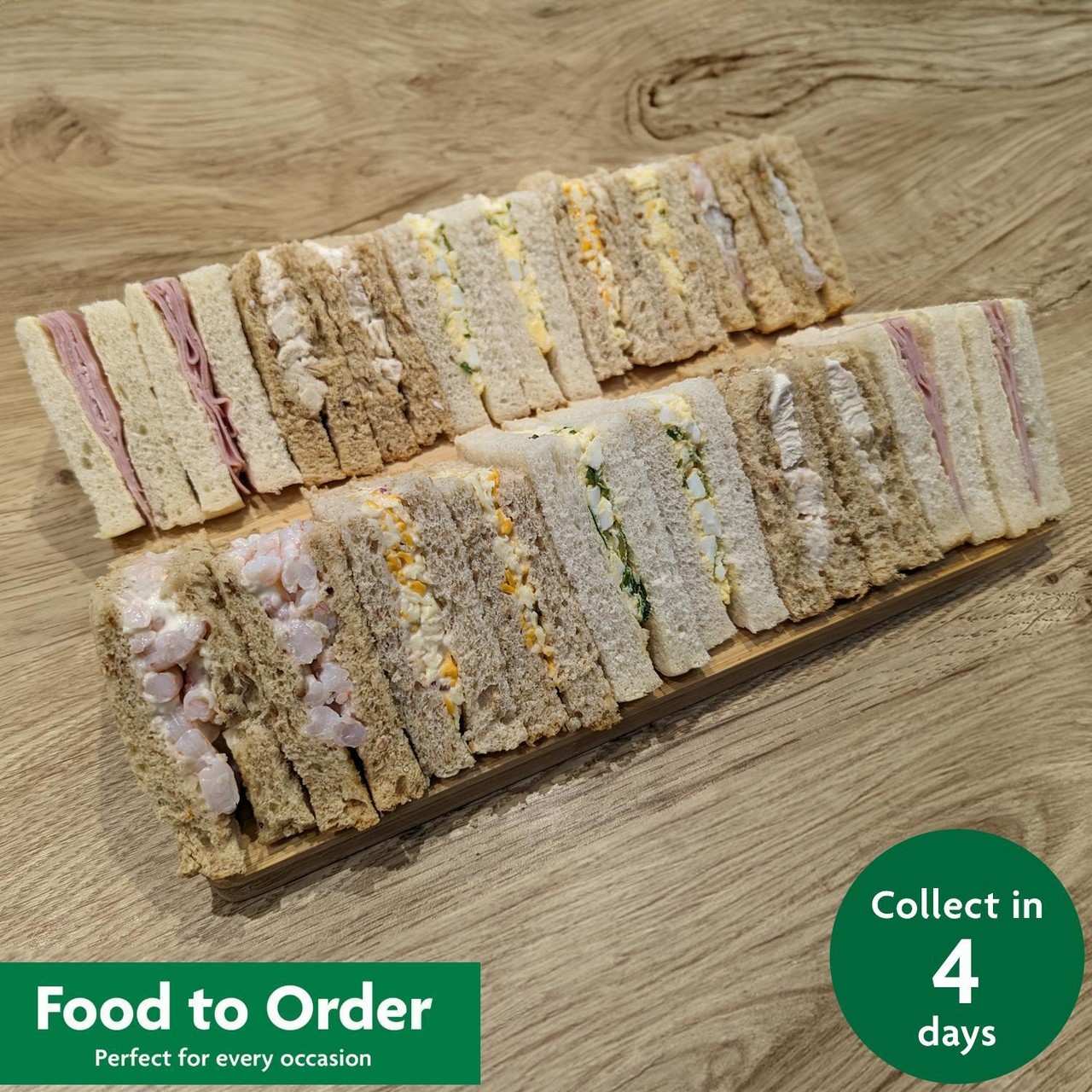 Classic Sandwich Platter (20 Pieces) - Eat On Same Day - Morrisons ...
