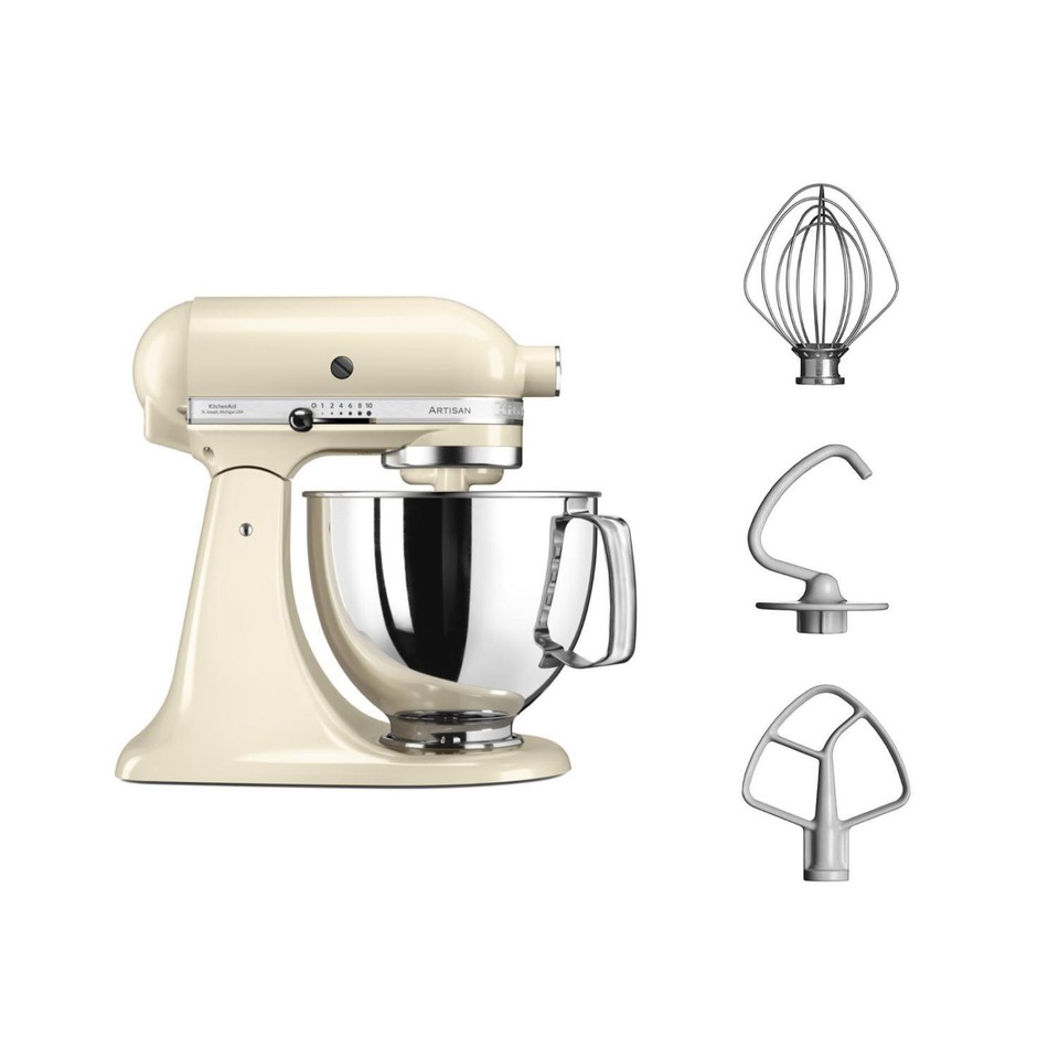 Kitchenaid Artisan 4.8l Stand Mixer 125 Almond Cream - Morrisons Online ...