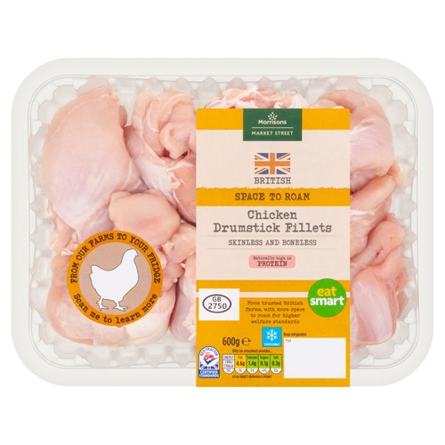 Morrisons Market Street British Chicken Drumstick Fillets 600g ...