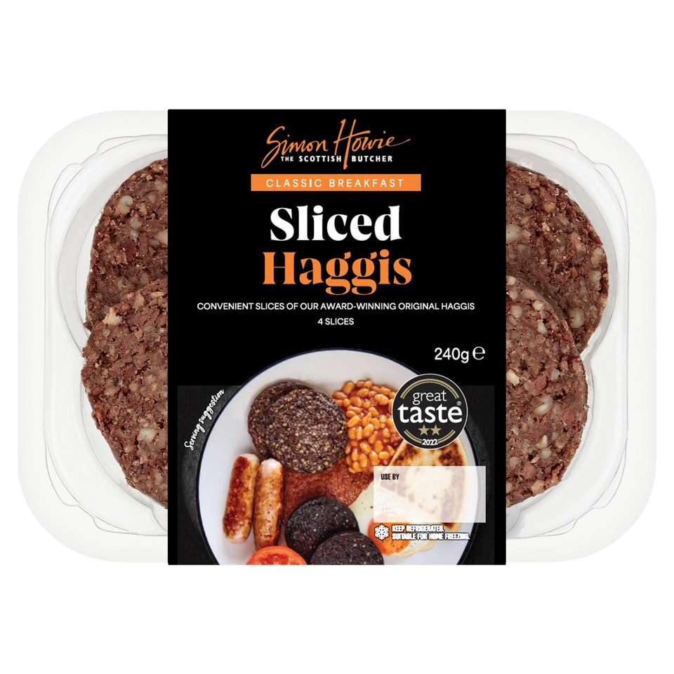 Simon Howie Classic Sliced Haggis 240g - Morrisons Online Groceries ...