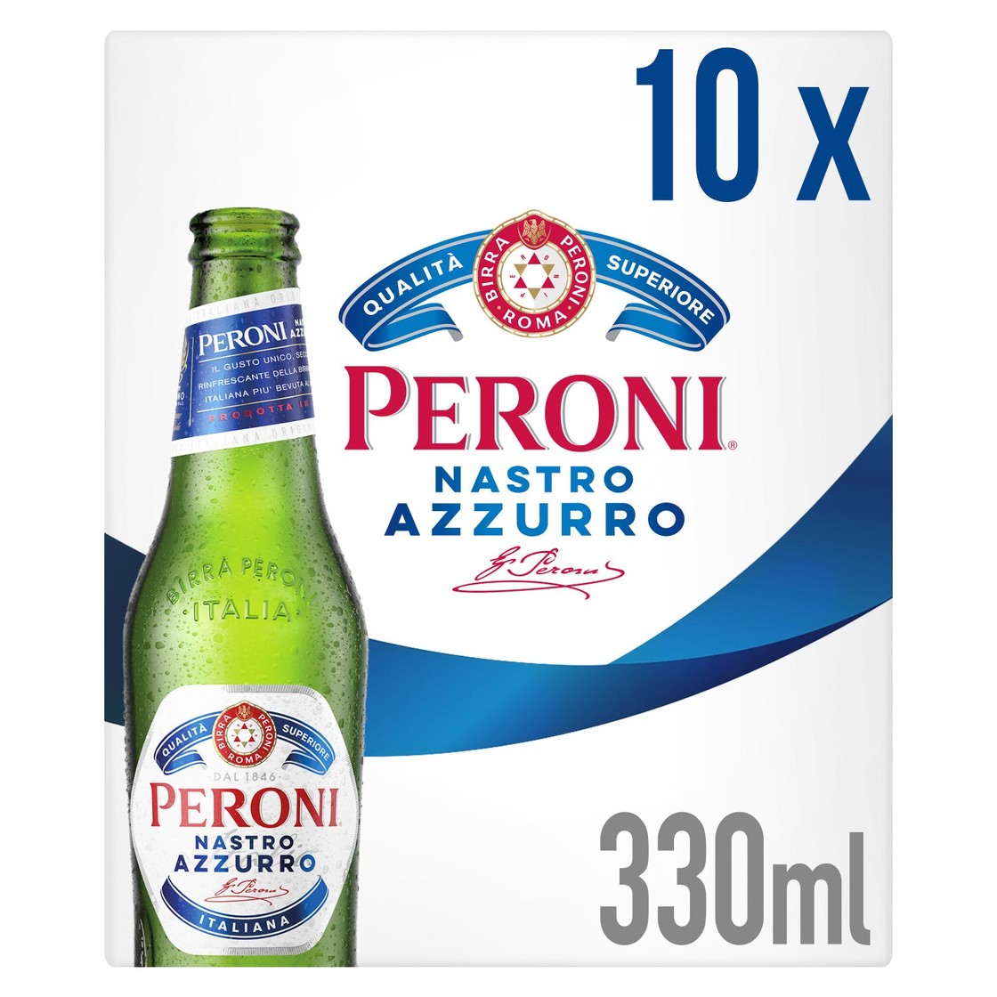 Peroni Nastro Azzurro Lager Beer Bottles - Morrisons Online Groceries ...