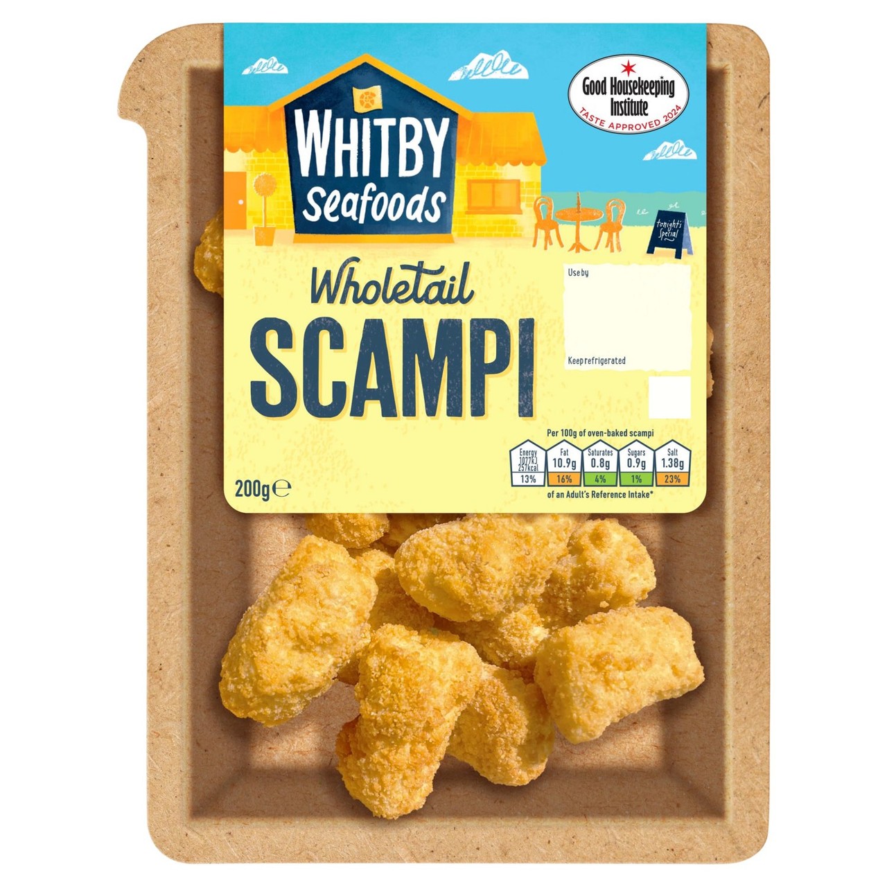Whitby Seafoods Wholetail Scampi 200g - Morrisons Online Groceries & Offers