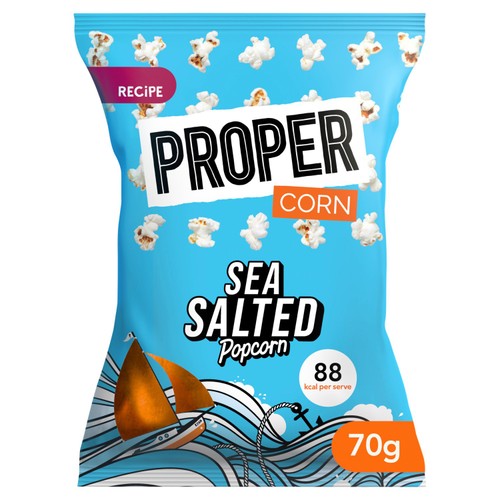 Proper Corn Lightly Sea Salted Popcorn 70g - Morrisons Online Groceries ...