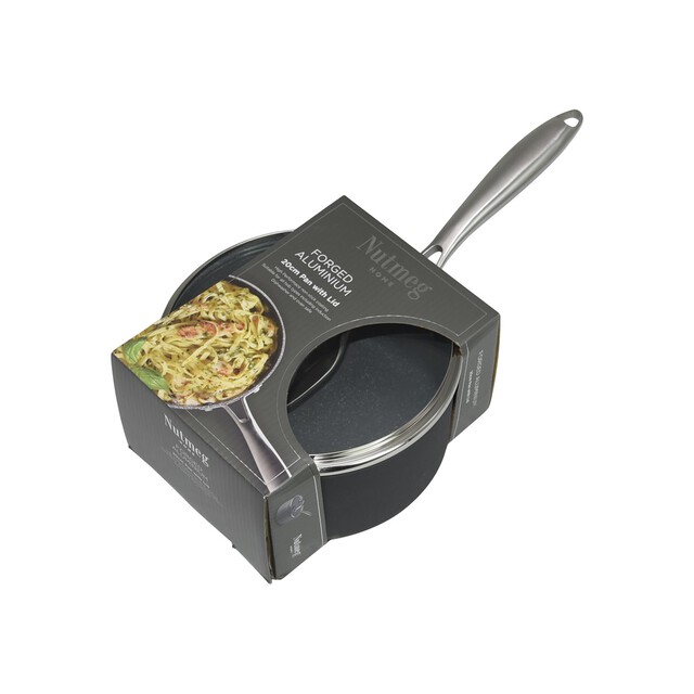 Nutmeg Home 20cm Forged Aluminium Saucepan - Morrisons Online Groceries ...