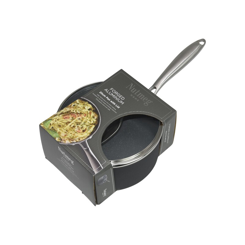 Nutmeg Home 20cm Forged Aluminium Saucepan - Morrisons Online Groceries ...