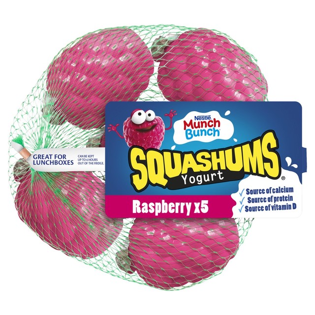Munch Bunch Raspberry Squashums 5x60g - Morrisons Online Groceries & Offers
