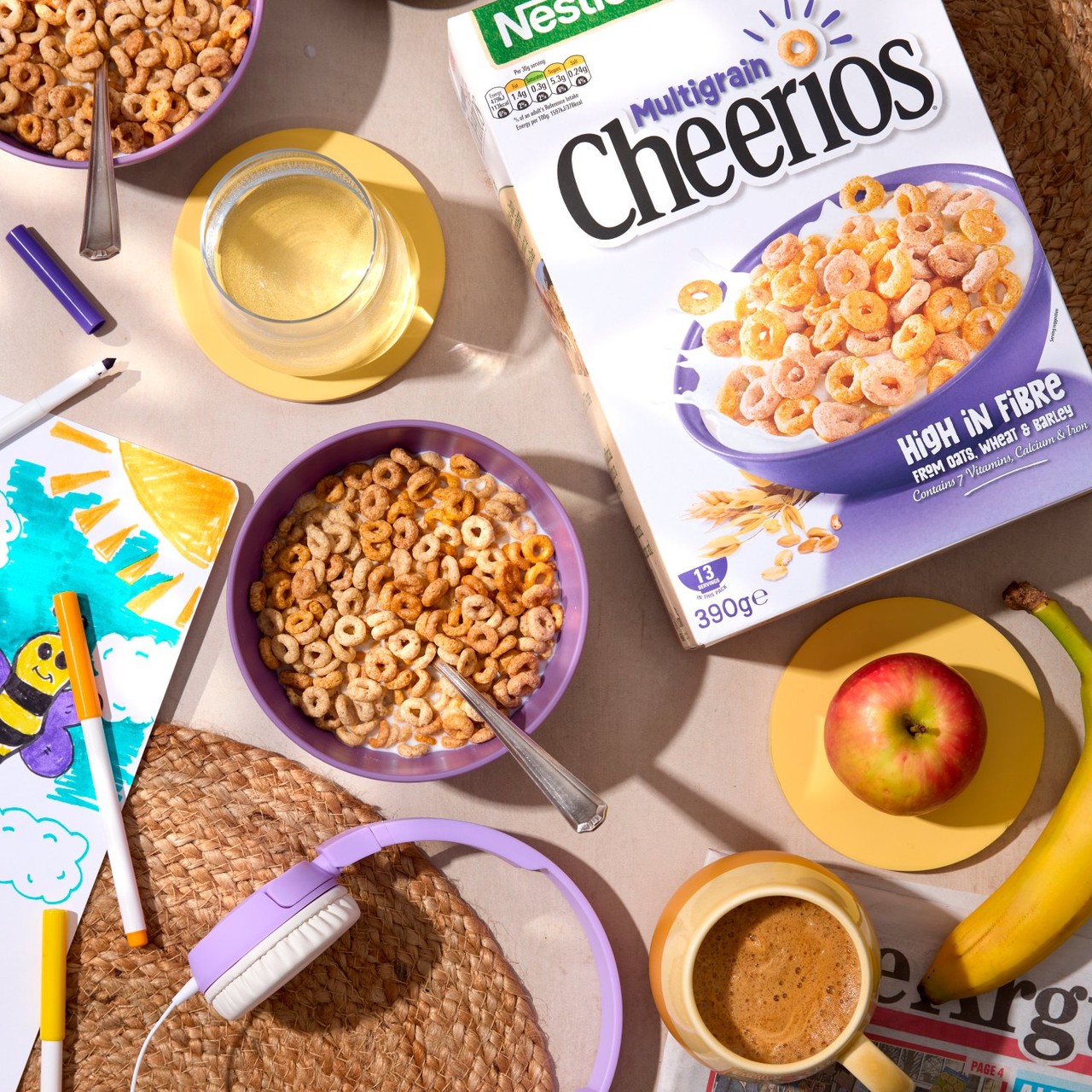 Nestle Cheerios Multigrain Cereal 800g - Morrisons Online Groceries ...