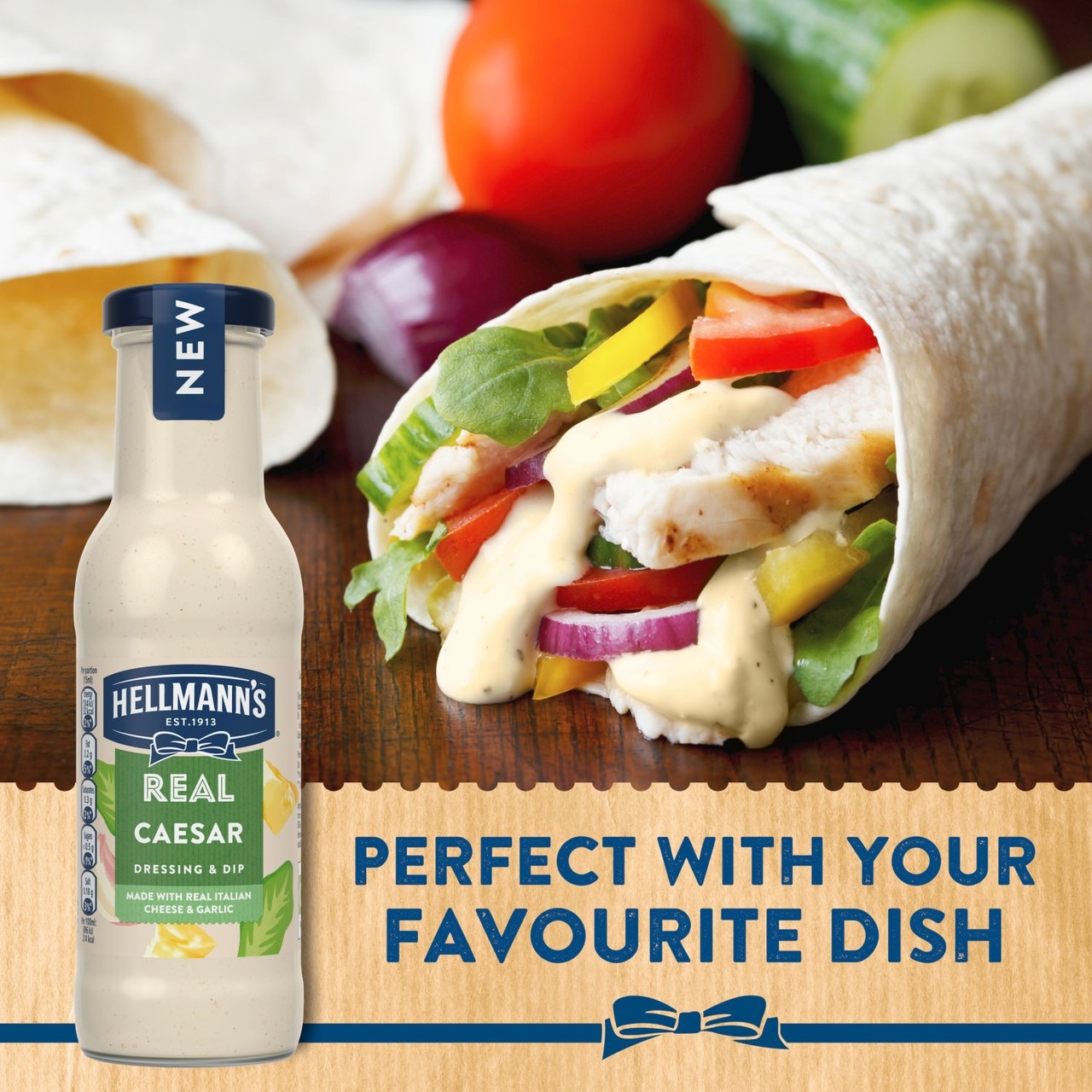 Hellmann's Caesar Salad Dressing 250ml - Morrisons Online Groceries ...