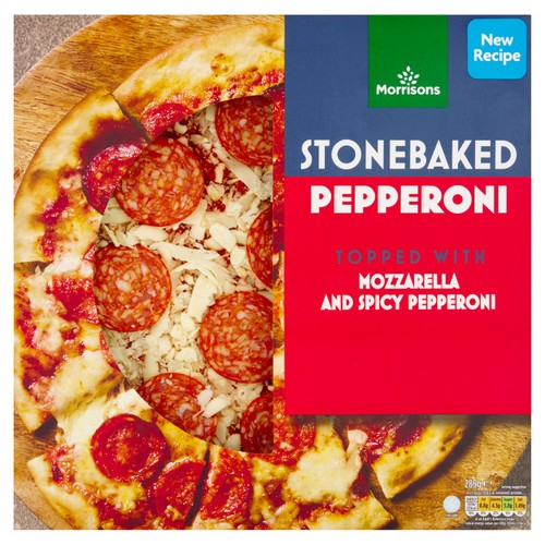 Morrisons Stonebaked Pepperoni Pizza 285g - Morrisons Online Groceries ...