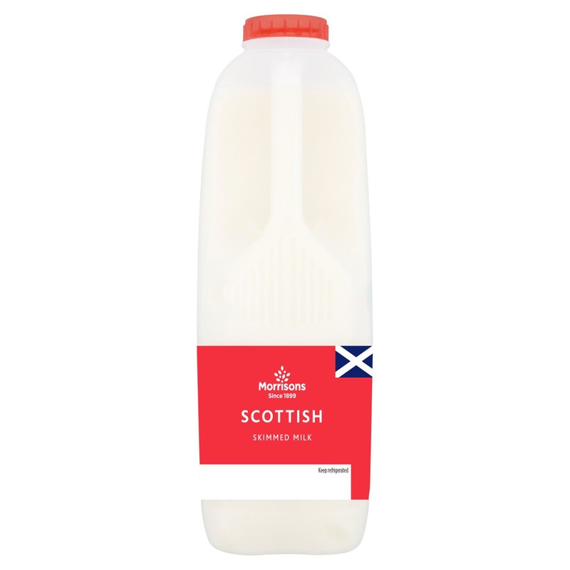 Morrisons Scottish Skimmed Milk 2 Pint - Morrisons Online Groceries ...