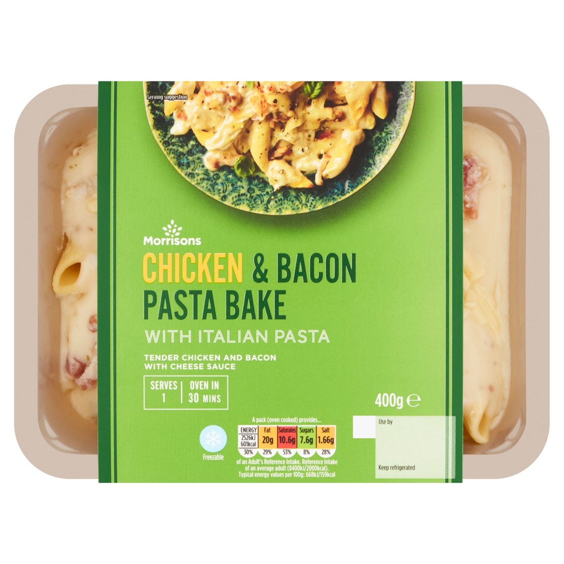 Morrisons Chicken & Bacon Pasta Bake - Morrisons Online Groceries & Offers