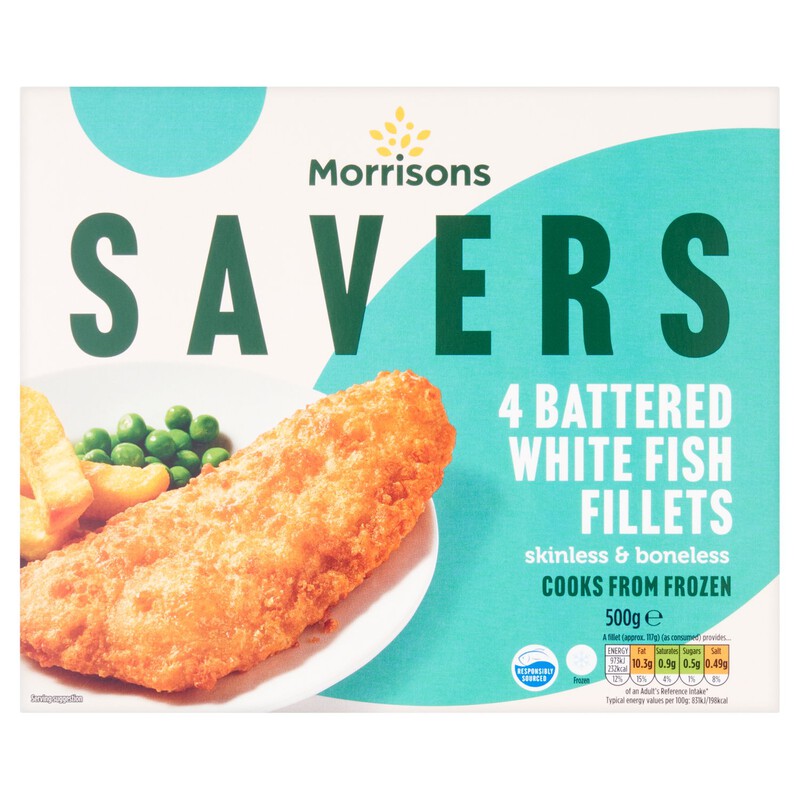 Morrisons Savers Battered Whitefish - Morrisons Online Groceries & Offers
