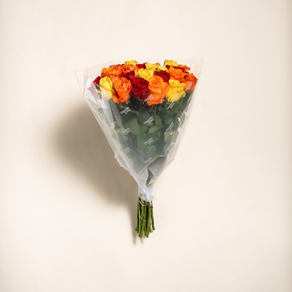 Morrisons Rainbow Roses Flowers Bouquet - Morrisons Online Groceries ...